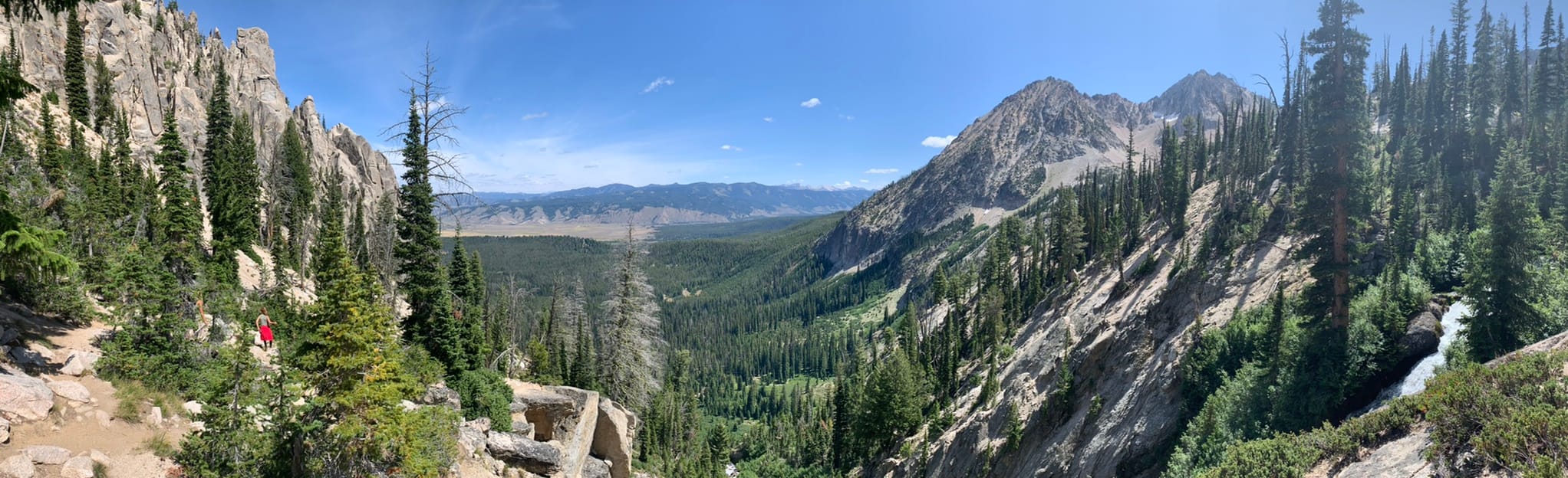 Goat Lake and Goat Falls via Iron Creek Trail, Alpine Way Trail, Idaho ...