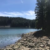 Erma Bell, Wahanna and Torrey Lakes from Skookum Creek Campground ...