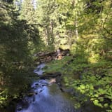 Erma Bell, Wahanna and Torrey Lakes from Skookum Creek Campground ...