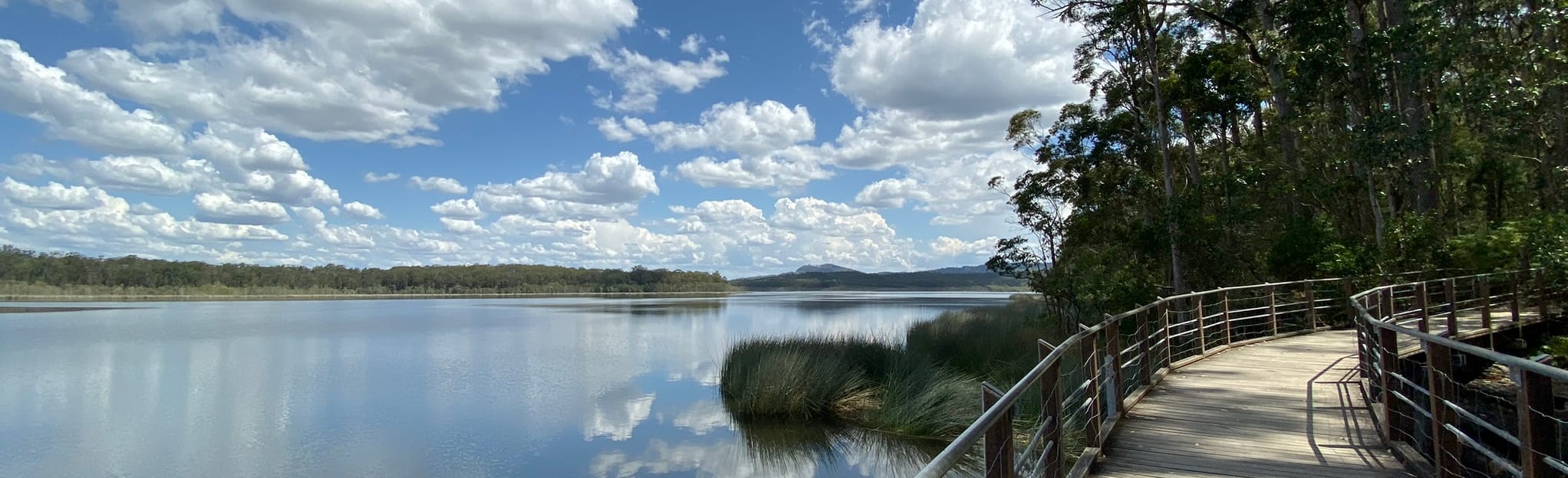 Ewan Maddock Dam Main Track, Yellow and Blue, Queensland, Australia ...