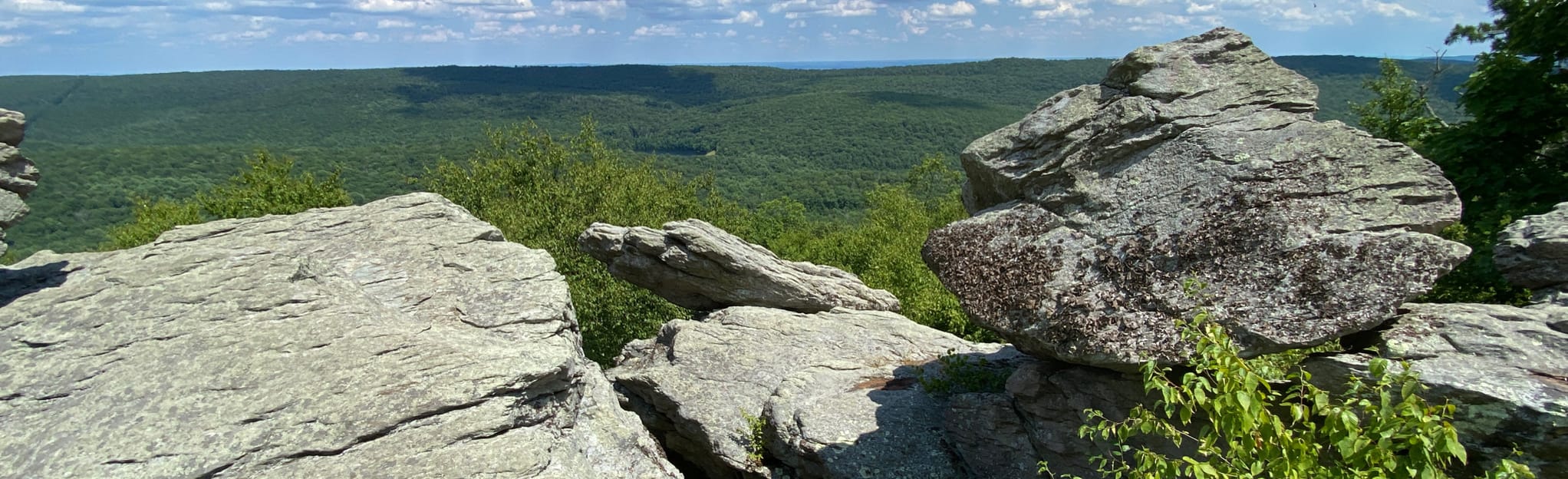 Chimney Rocks via Hermitage and Appalachian National Scenic Trail ...
