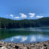 Erma Bell, Wahanna and Torrey Lakes from Skookum Creek Campground ...