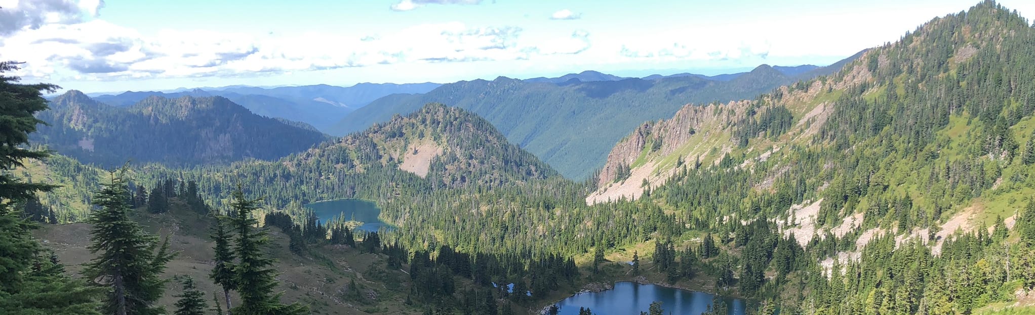 High Divide Trail and Cat Basin Primitive Trail to Swimming Bear Lake ...