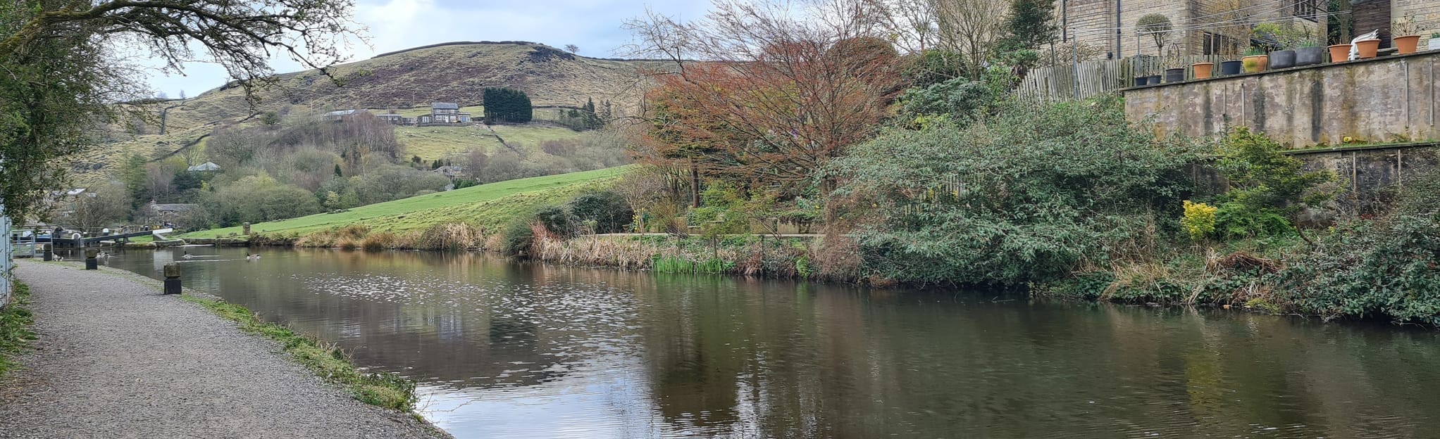 Rochdale Canal: Hebden Bridge to Todmorden, West Yorkshire, England ...