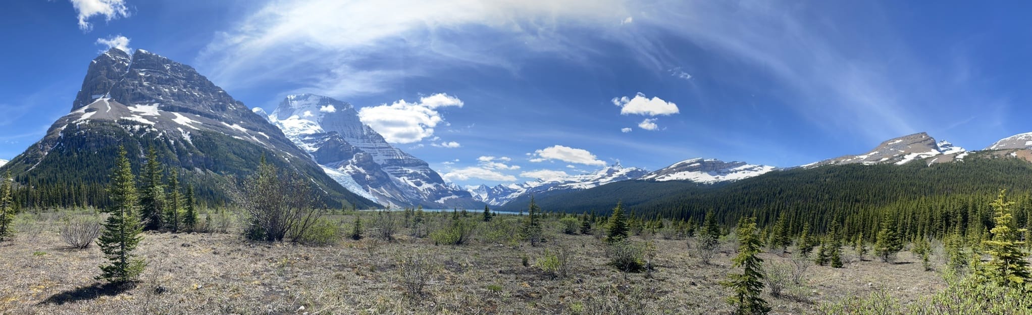 Hargreaves Lake, Toboggan Falls, Adolphus Lake and Snowbird Pass ...