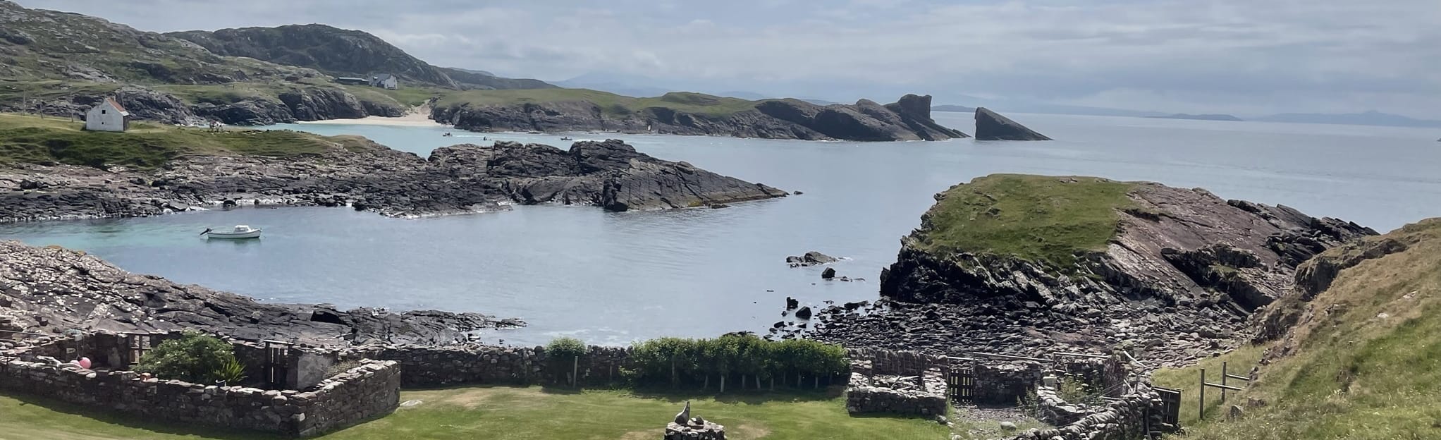 Clachtoll Beach, Hermit’s Castle Folly, and Pile o’ Stones, Highlands ...