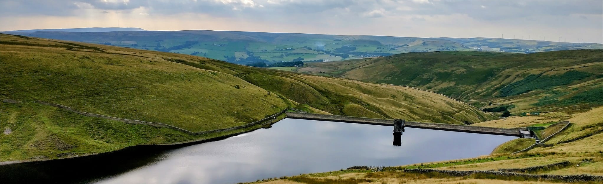 Waugh's Well and Scout Moor From Edenfield, Greater Manchester, England ...