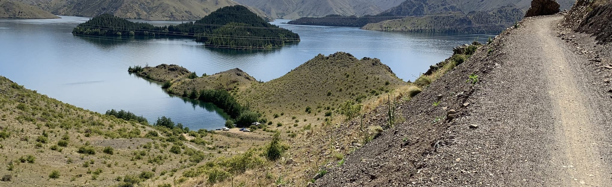 Benmore Peninsula to Sailors Cutting Campsite, Canterbury, New Zealand ...