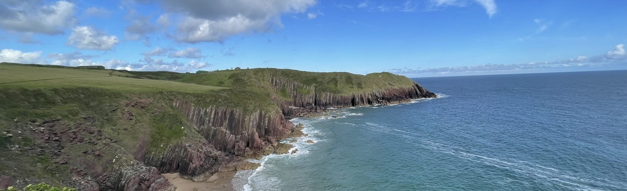 Manorbier Castle to Lydstep Point via Pembrokeshire Coast Path: 12 ...