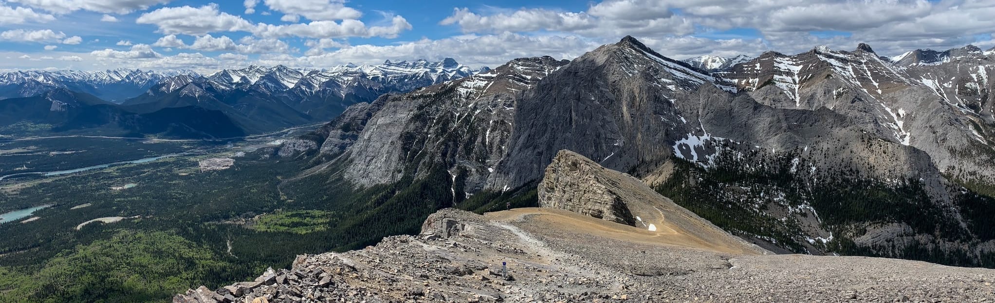 Mount Yamnuska Traverse and Scree Slope Descent, Alberta, Canada ...