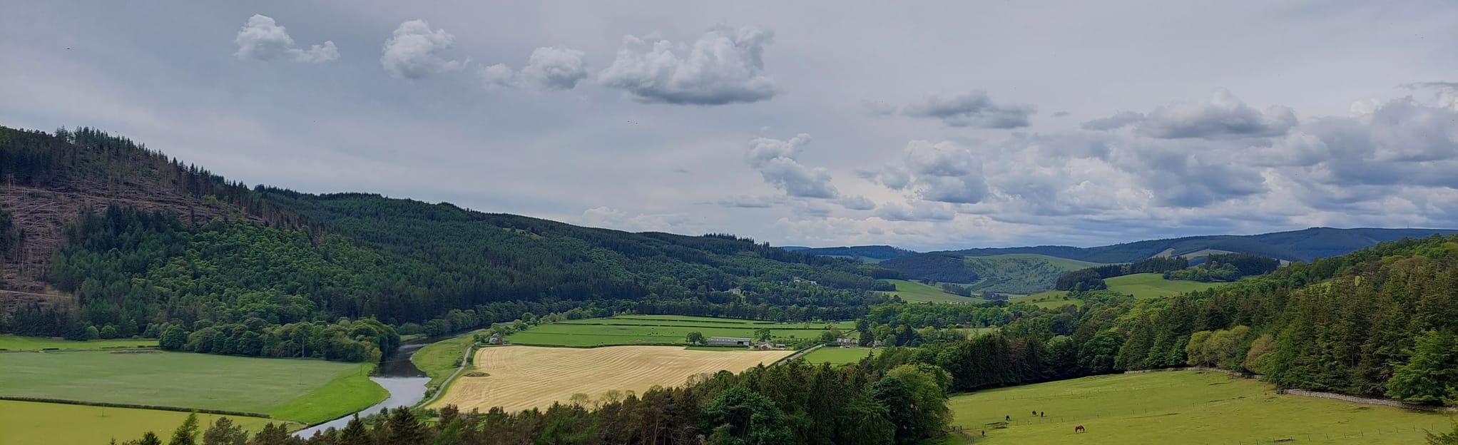 Peebles to Innerleithen via Dunslair Heights, Scottish Borders ...