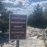 North Pack Monadnock via Wapack and Cliff Trail, New Hampshire - 258 ...