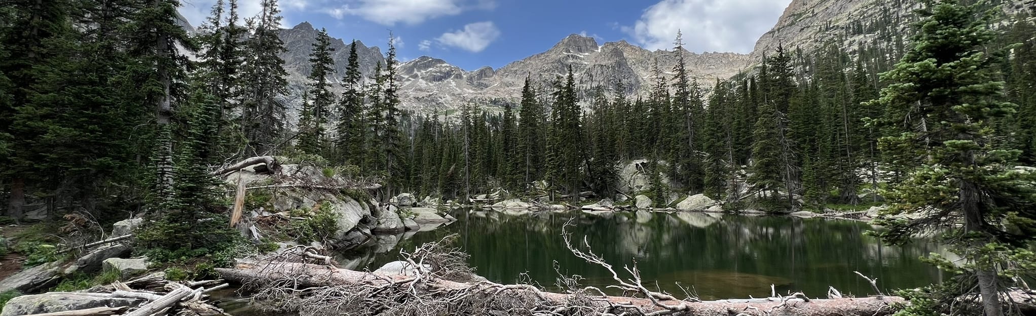 Crater Lake and Lone Eagle from Long Lake Trailhead, Colorado - 79 ...