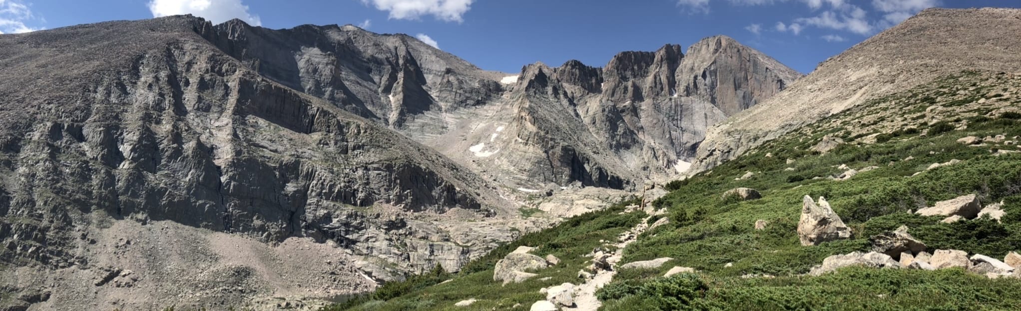 The Keyhole and Longs Peak via Longs Peak Trail, Colorado - 3,067 ...