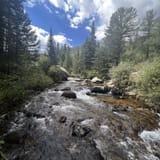 Copeland Falls via Copeland Lake and Hidden Falls Trail, Colorado - 222 ...