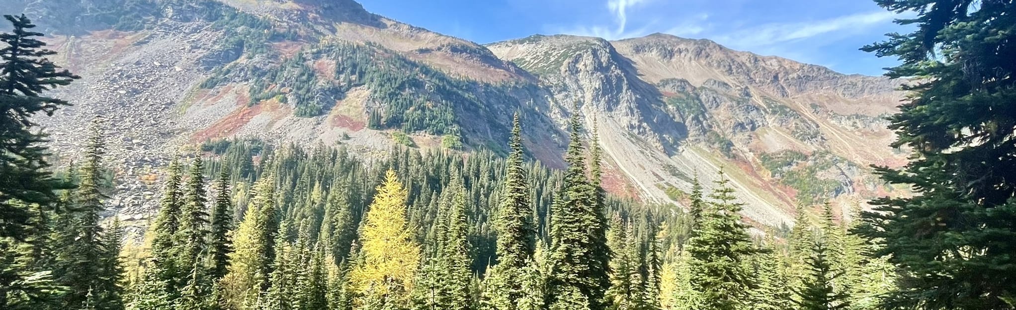 Larch Lake from High Camp via North Fork Chiwaukum and McCue Ridge ...