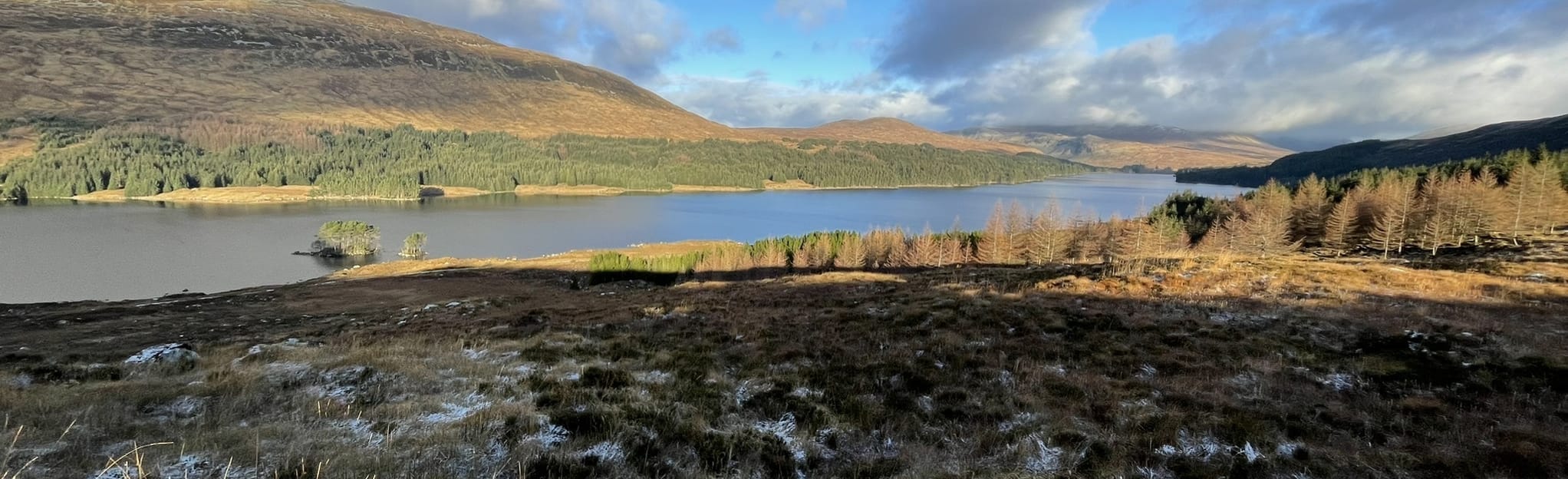 Loch Ossian, Sgor Gaibhre, and Carn Dearg, Highlands, Scotland - 13 ...