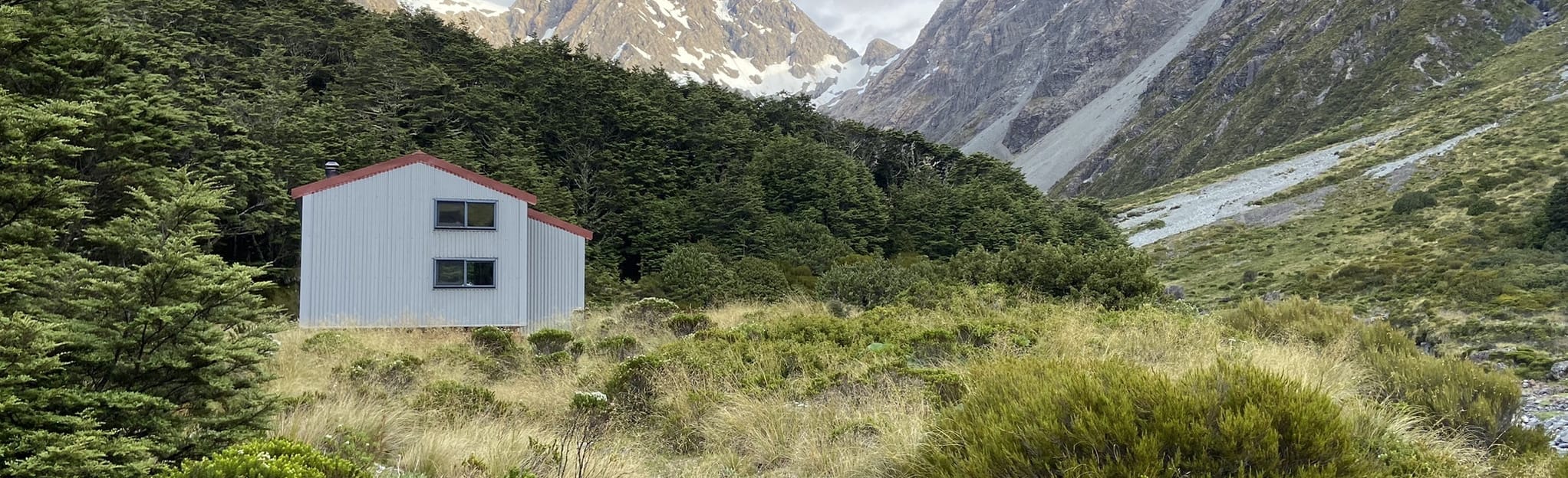 Crow Hut from Klondyke Corner Carpark, West Coast, New Zealand - 5 ...