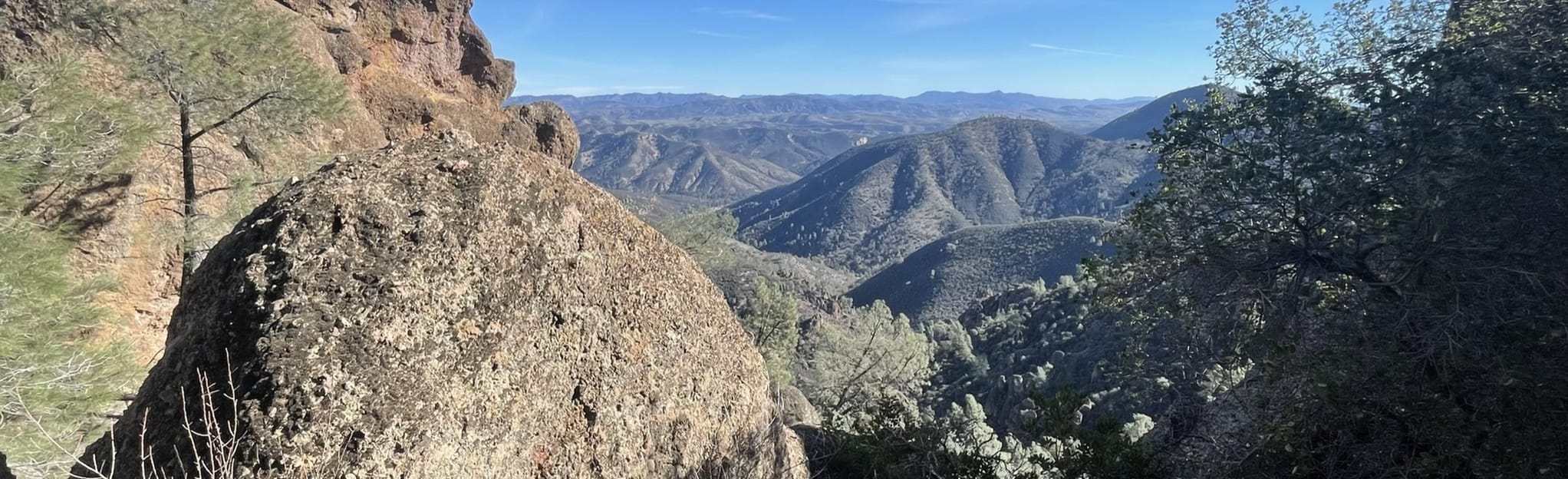 High Peaks Trail to Old Pinnacles Trail to Condor Gulch Trail Loop, 15 ...