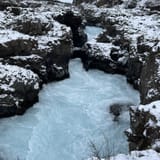 Hraunfossar - Barnafoss Waterfall, Western Region, Iceland - 234 ...