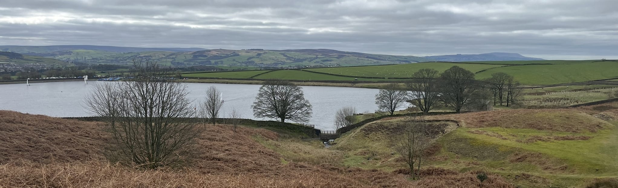 Embsay Reservoir and Embsay Crag Circular, North Yorkshire, England ...