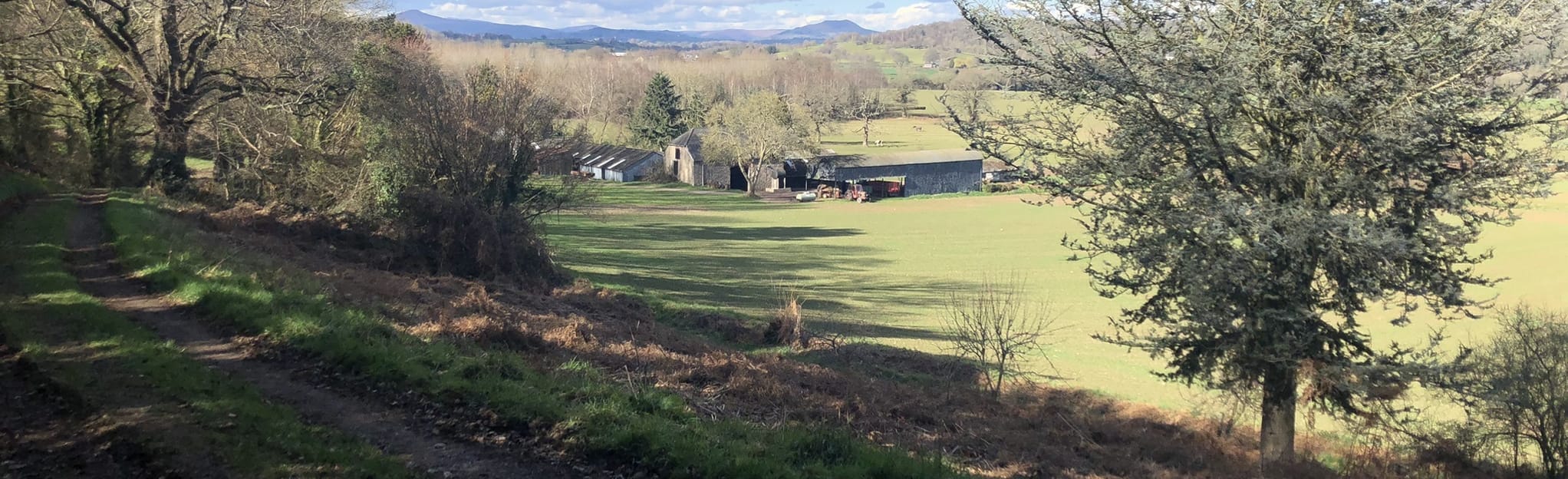 Chainbridge via Trostry Common and Usk Valley Way, Monmouthshire, Wales ...