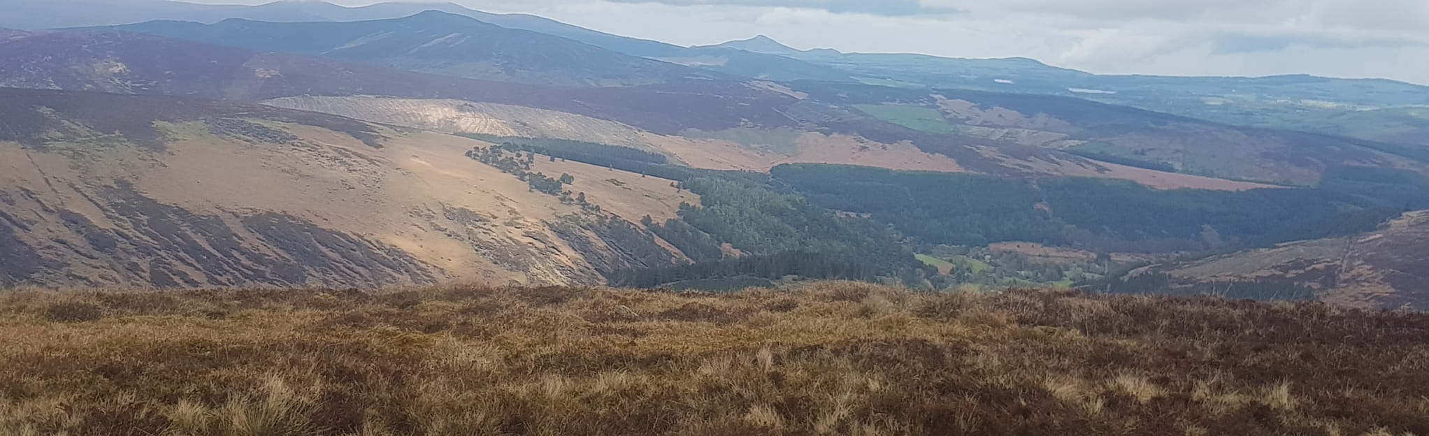 Cullentragh and Mullacor from Glenmalure Loop, County Wicklow, Ireland ...