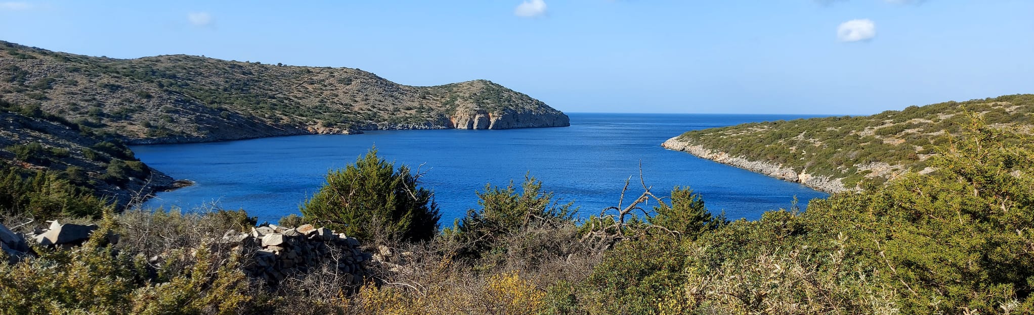 Spinalonga Peninsula - Megalos Krios Bay - Megalos Kefalos hill, Crete ...