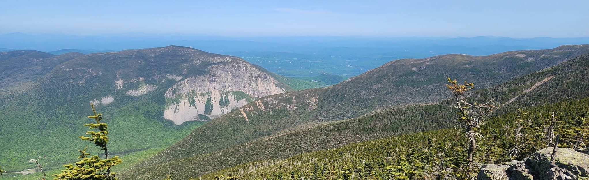Mt. Lafayette, Little Haystack Mountain, Mt. Liberty, and Mt. Flume ...