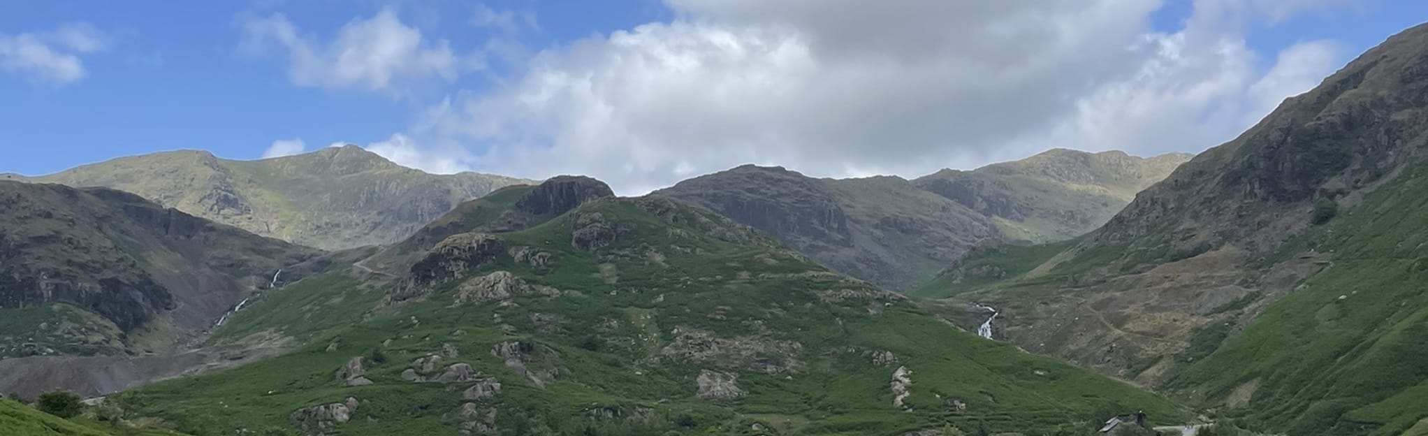 Coniston Waterfall to The Old Man of Coniston, Cumbria, England - 244 ...