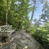 Waterfall Overlook via Riverside and Upland Trail Loop, New York - 810 ...