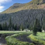 Bear Lake Trailhead to North Inlet Trailhead via Flattop Mountain Trail ...