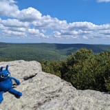 Chimney Rocks via Hermitage and Appalachian National Scenic Trail ...