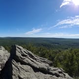 Chimney Rocks via Hermitage and Appalachian National Scenic Trail ...