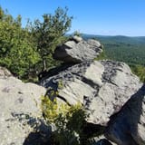 Chimney Rocks via Hermitage and Appalachian National Scenic Trail ...