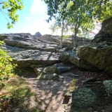 Chimney Rocks via Hermitage and Appalachian National Scenic Trail ...