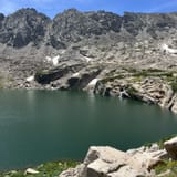 Blue Lake and Little Blue Lake via Mitchell Lake Trail, Colorado ...