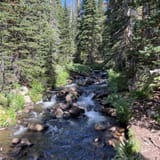Blue Lake and Little Blue Lake via Mitchell Lake Trail, Colorado ...