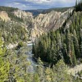 Inspiration Point, Yellowstone and Crystal Falls via North Rim Trail ...