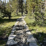 Agnew Lake, Gem Lake, Waugh Lake and Clark Lakes Loop Trail, California ...