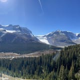 Columbia Icefield Campground to Wilcox Ridge Viewpoint, Alberta, Canada ...