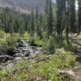 Henry Lake via South Lottis Trail from Lottis Creek Campground ...
