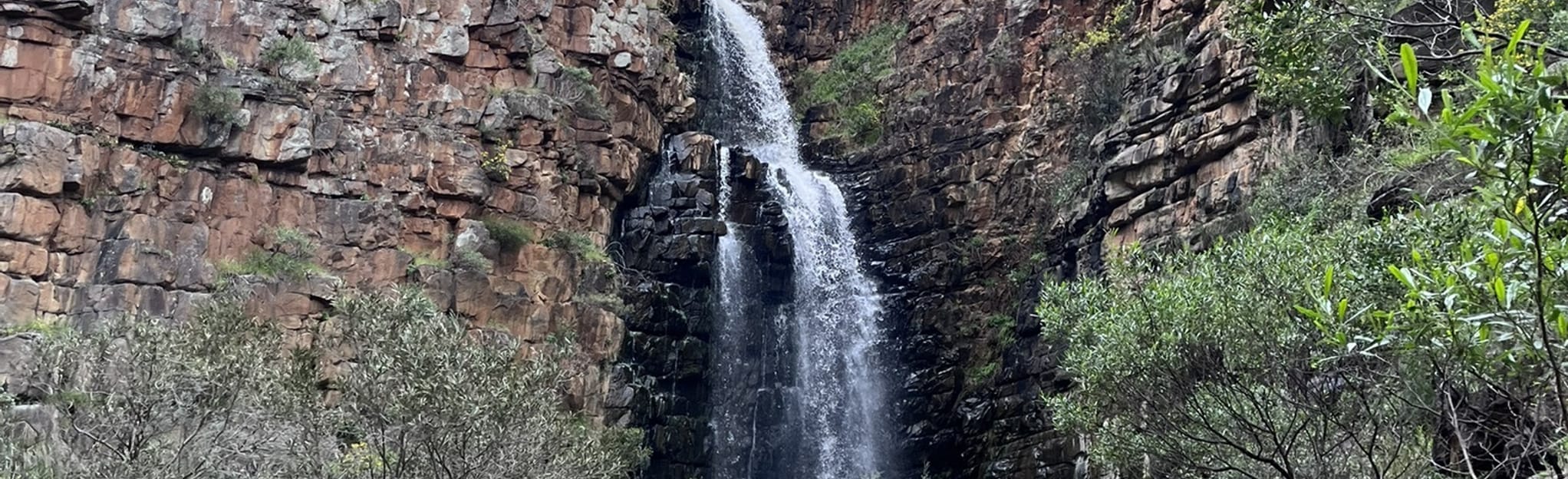 First Falls and Giant's Cave via Morialta Falls Road, South Australia ...