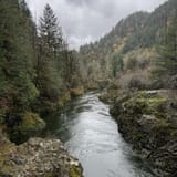 Wilson River Trail - Footbridge Trailhead Westward toward Keenig Creek ...