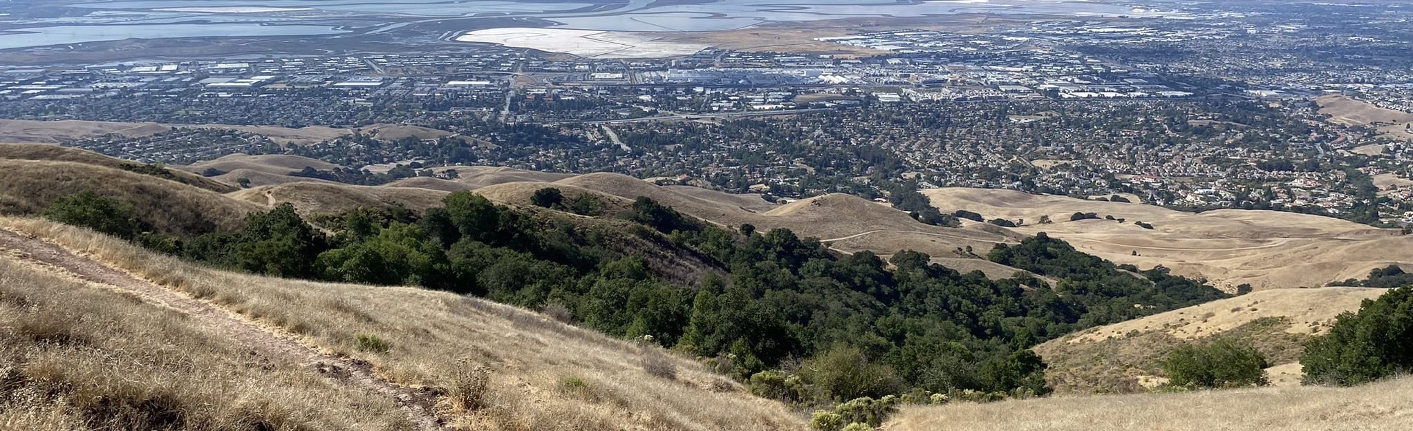 Mission Peak and Peak Meadow Loop from Ohlone College, California - 492 ...