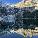 Mirror Lake and Crater Lake via Cascade Creek Trail, Colorado - 2,188 ...
