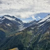 French Ridge Hut from Wanaka Mount Aspiring Roadend Carpark, Otago, New ...