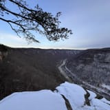 Diamond Point Overlook via Endless Wall Trail, West Virginia - 1,744 ...