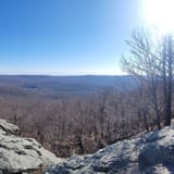 Chimney Rocks via Hermitage and Appalachian National Scenic Trail ...
