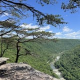 Diamond Point Overlook via Endless Wall Trail, West Virginia - 1,825 ...